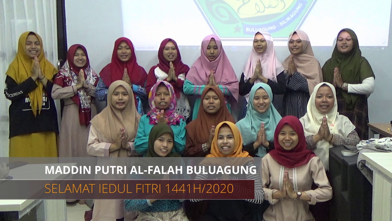 Ucapan Selamat Iedul Fitri Maddin Putri Al-Falah Buluagung 1441H #2 ...