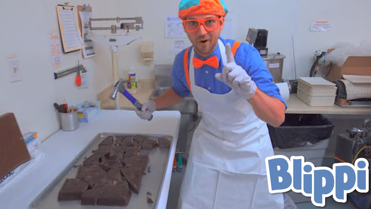 Blippi Explores A Chocolate Factory! | Blippi | Learn With Blippi ...