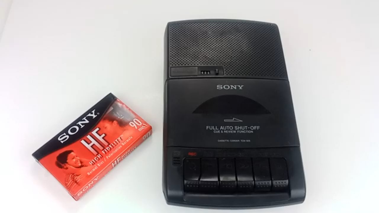 Sony Pressman TCM-929 Desktop Cassette Voice Recorder Battery Powered w ...
