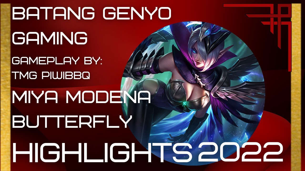MOBILE LEGENDS: MIYA MODENA BUTTERFLY HIGHLIGHTS 2022!!! - YouTube