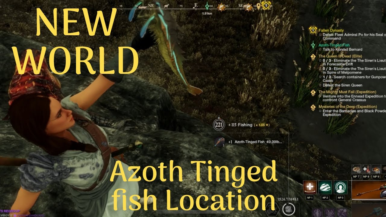 New World - How to get Azoth Tinged Fish - YouTube