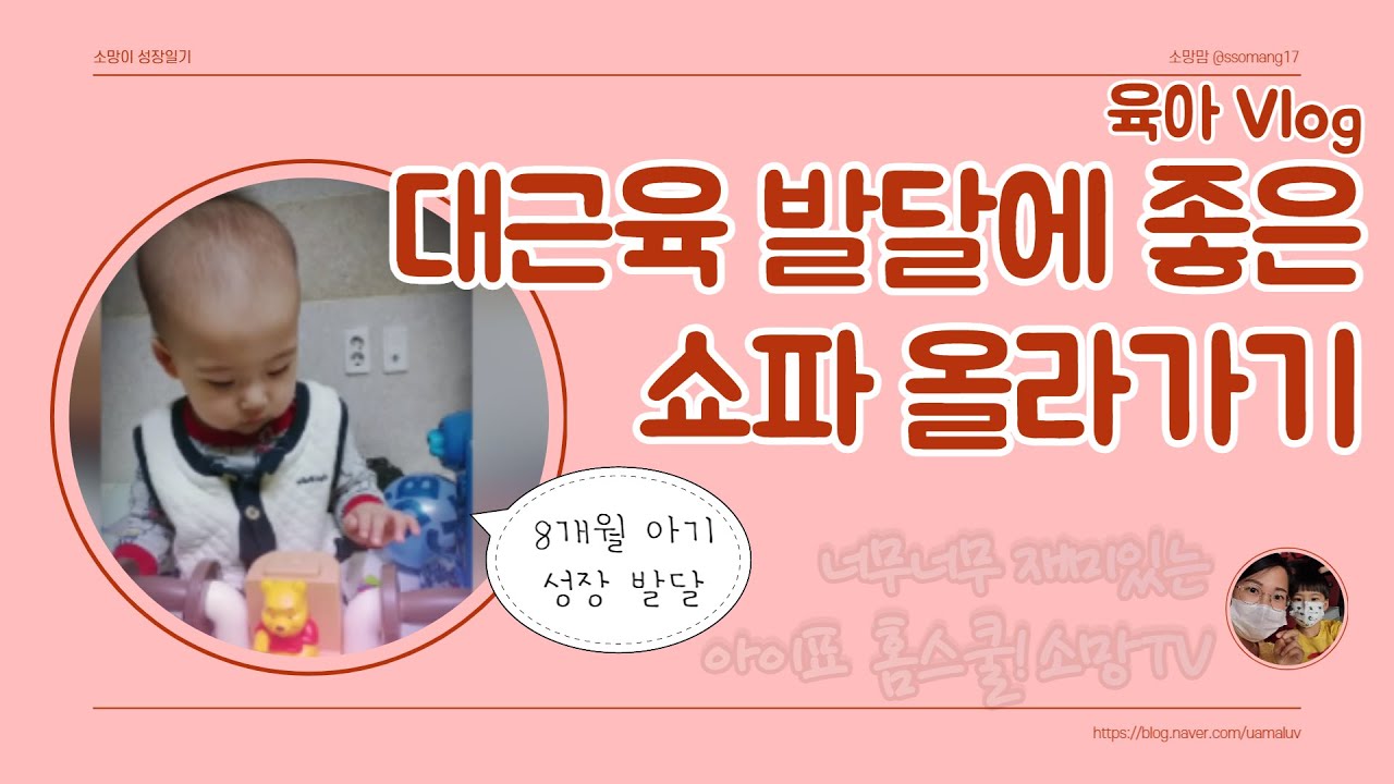 육아 Vlog 8개월 아기 대근육 발달에 좋은 운동은 아이가 할수 있게 울어도 조금 기다려 줬어요 Youtube
