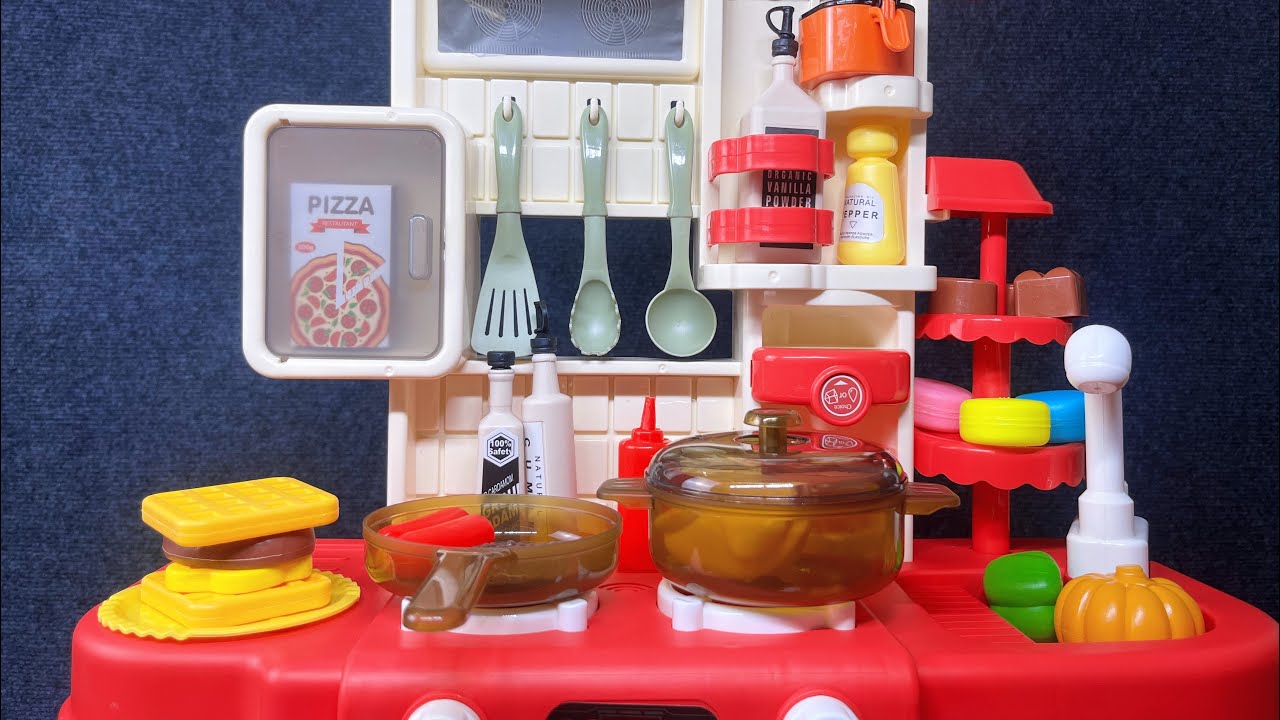 11 minutes to open the box, kitchen toys, cooking at home, cooking ...
