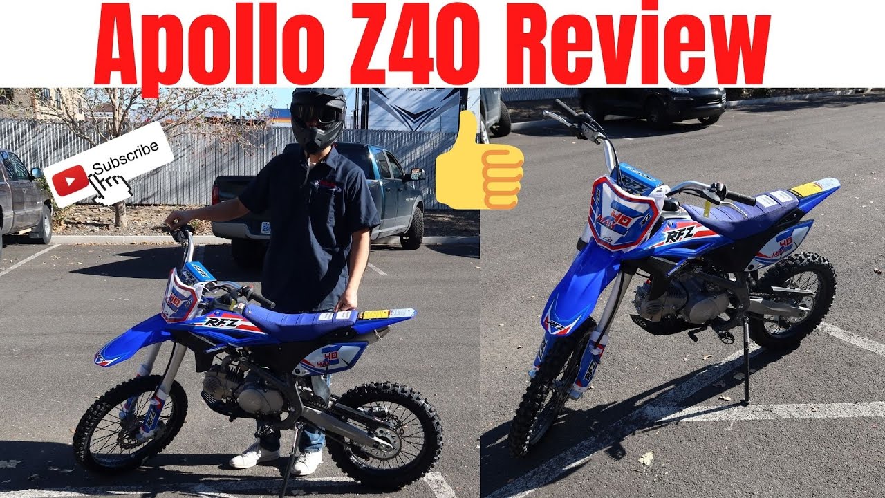 Apollo Z40 140cc Dirt Bike Review In Blue - YouTube