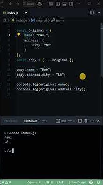 #23 JavaScript Spread Operator: Deep Copy or Shallow? #javascript #reactjs #reacttips #coding ...