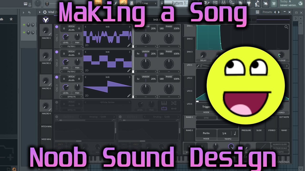 Making Music with Noob Sound Design | My English is not good btw - YouTube
