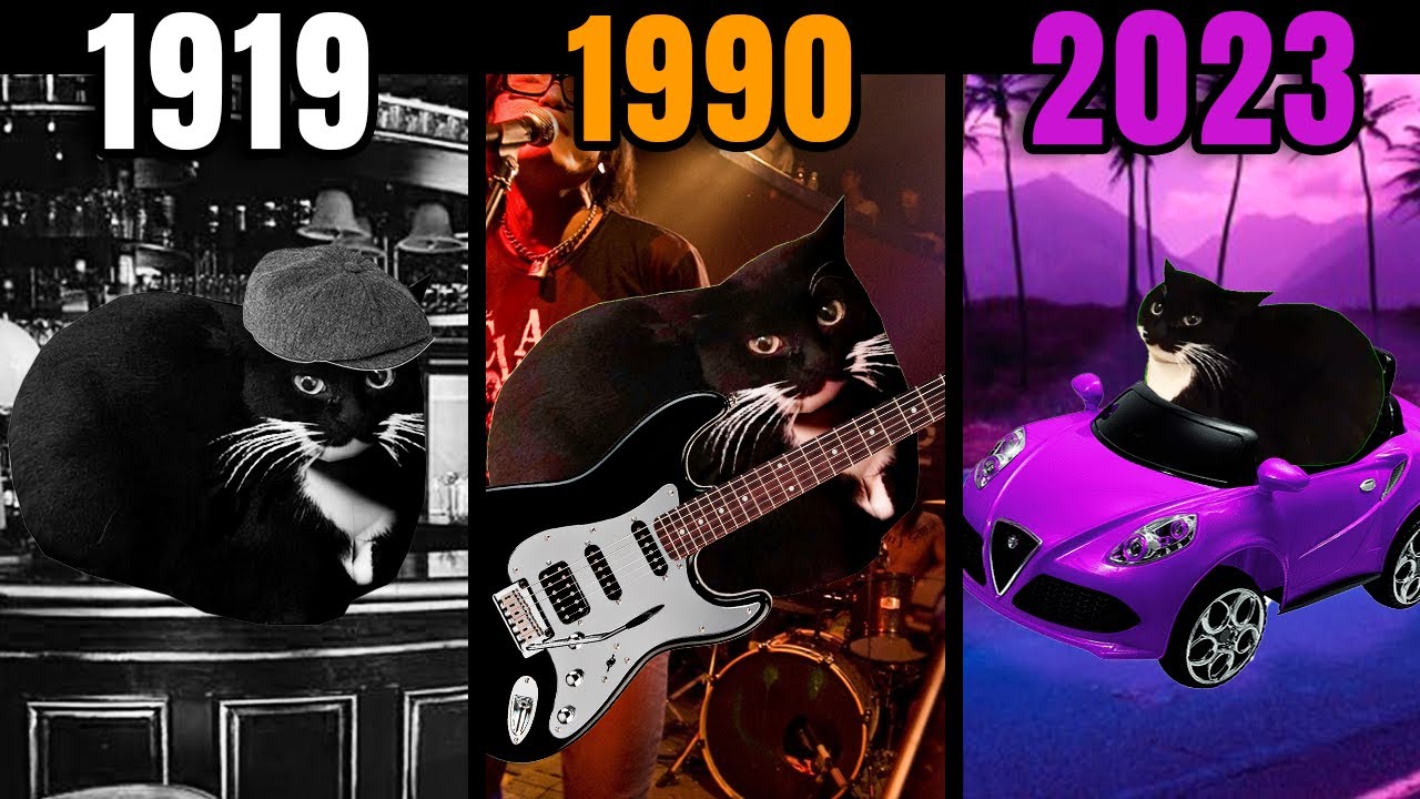 Maxwell The Cat in different years (Maxwell the Cat Phonk) - YouTube