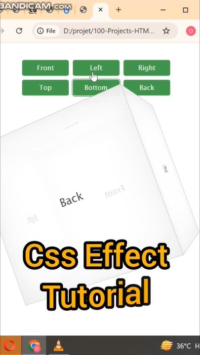 Css Effect Tutorial Html Css Javascript Project 3d Cube Css Design