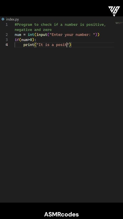 Determine If A Number Is Positive Negative Or Zero In Python Pythonprogramming Pythontips 9559