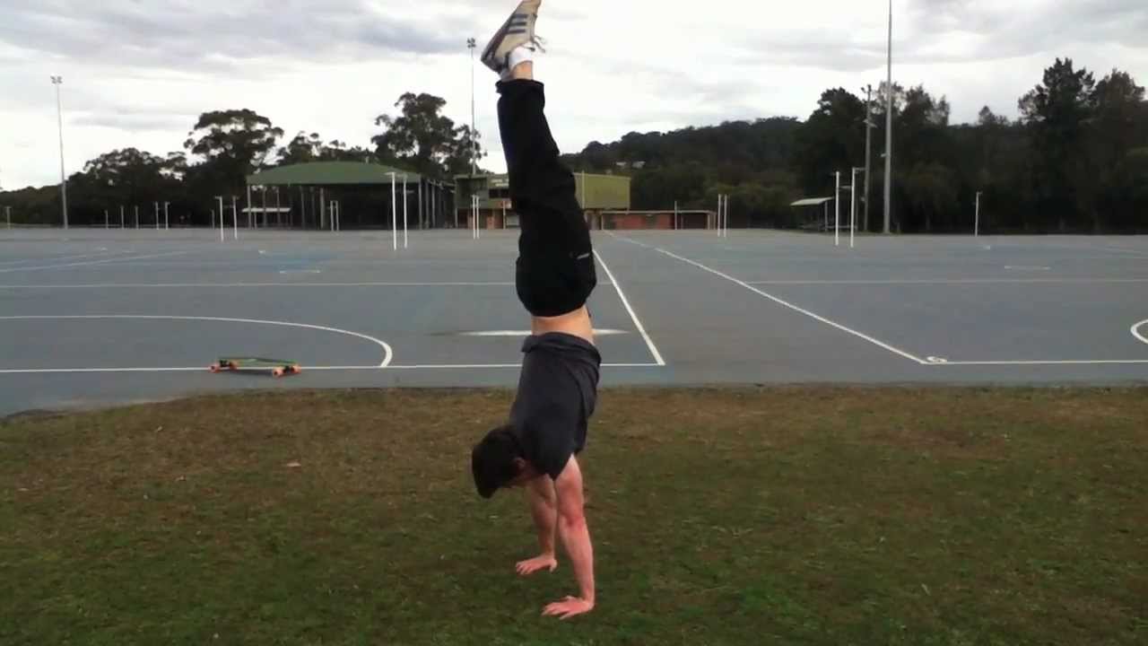 Backflip to handstand - YouTube