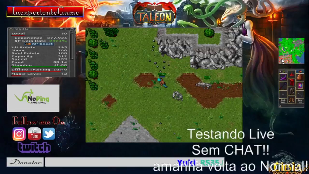 Tibia - taleon.online Testando Live - YouTube