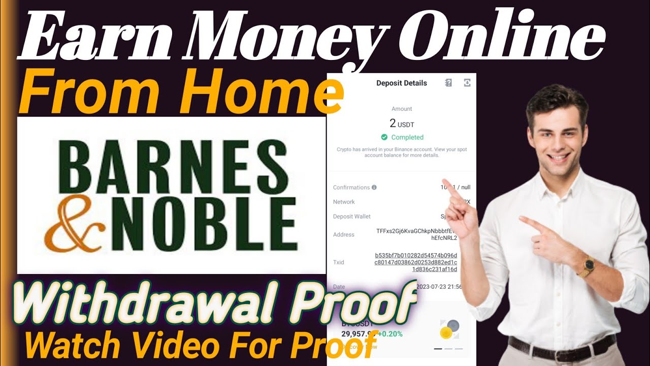 Withdrawal Proof - Earn Money Online From Barnes & Noble - online ...