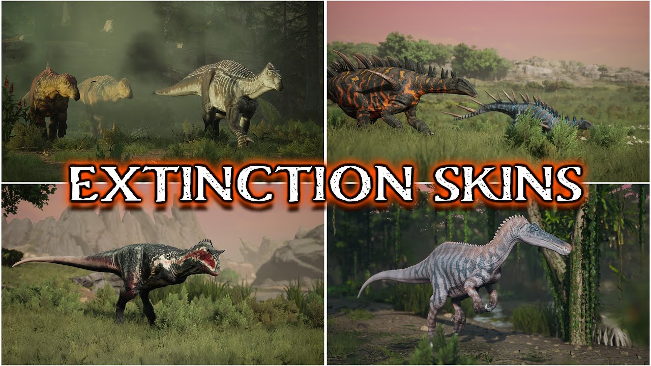 EXTINCTION SKINS - SHOWCASE | Path of Titans - YouTube