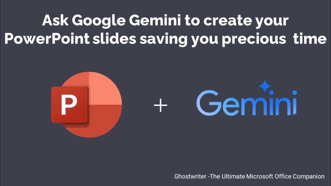 Automate Your Slide Creation Using Ghostwriter, Google Gemini & PowerPoint with VBA! - YouTube