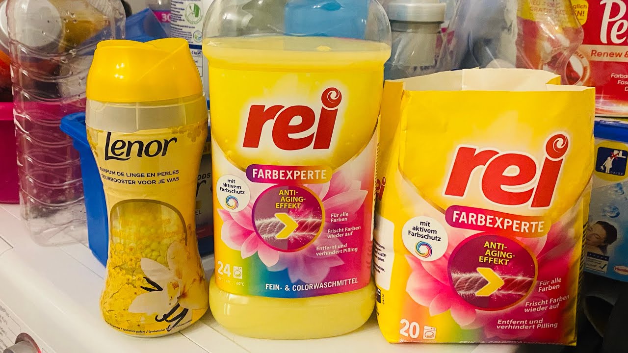 GELBE PRODUKTE 💛 REI Waschmittel🧺🧼Buntwäsche 40grad | 2 spin wash 🌪️# ...