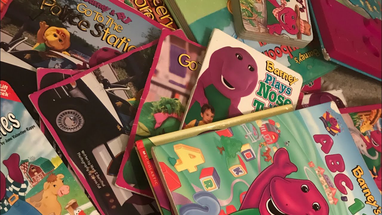 My Barney Book Collection - YouTube
