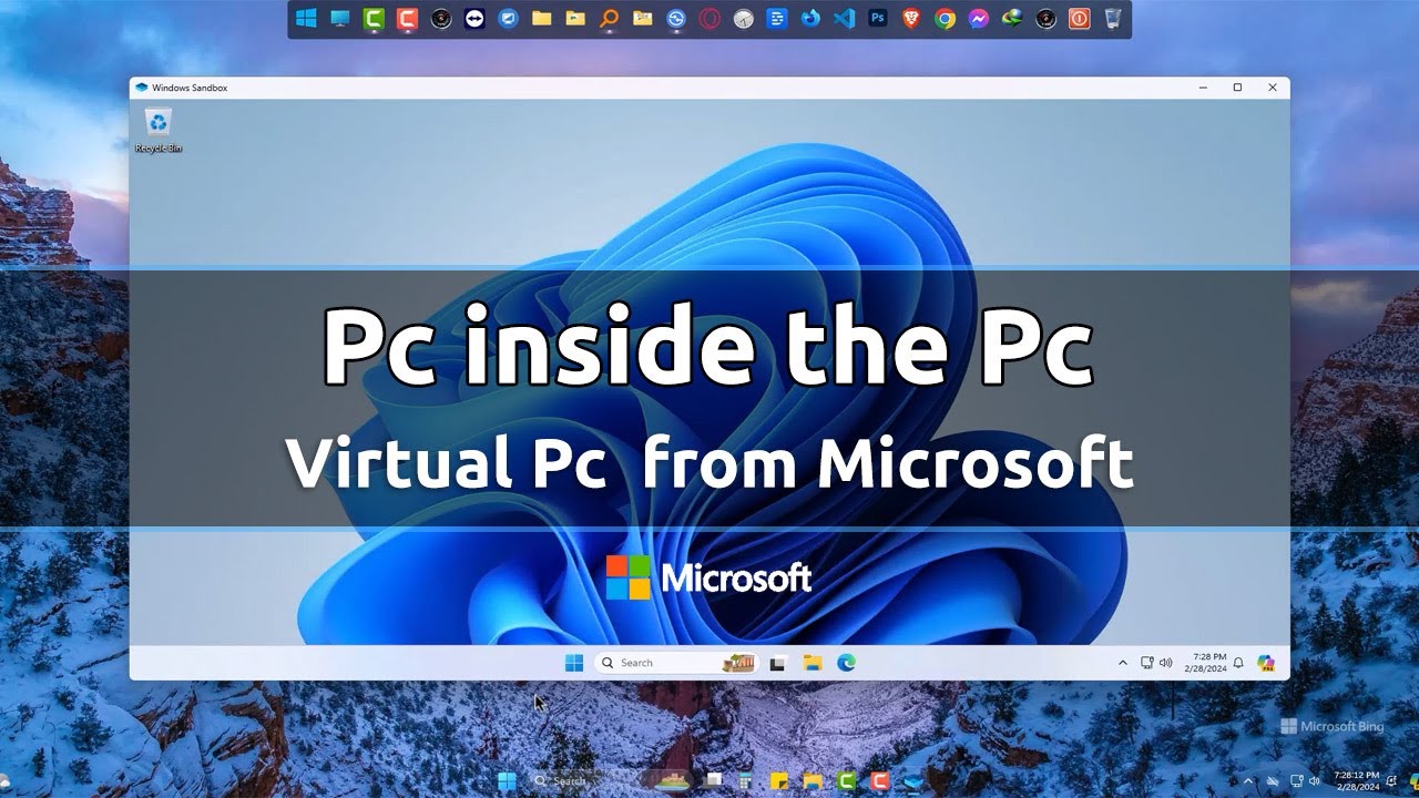 Virtual Pc inside Pc - How to Enable and Use Windows Sandbox - YouTube