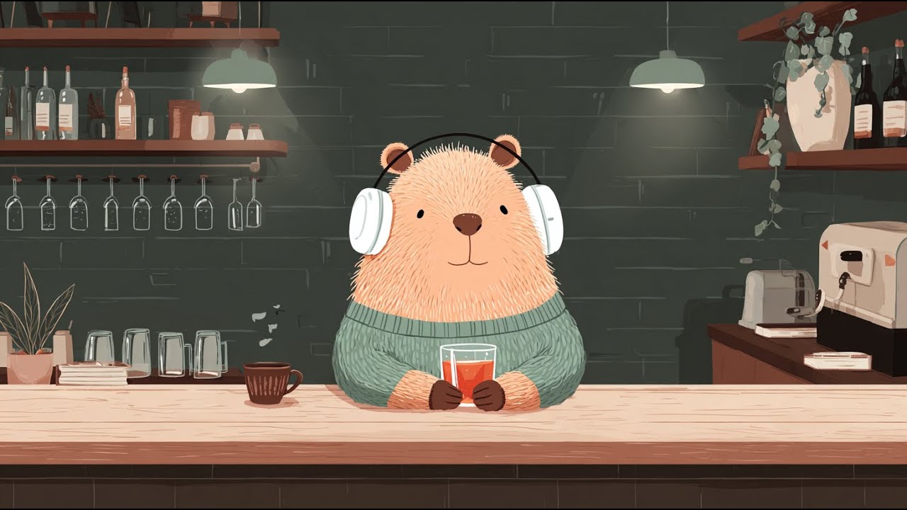 Lo-Fi Jazz with Capybara 🦙🎶 | Relax, Study, and Chill with Smooth Beats ...