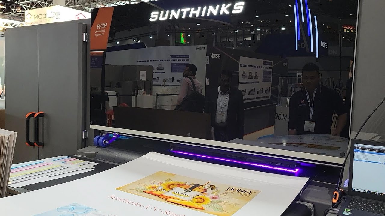 Sunthinks drupa 2024 large format Single pass UV printer for coated ...