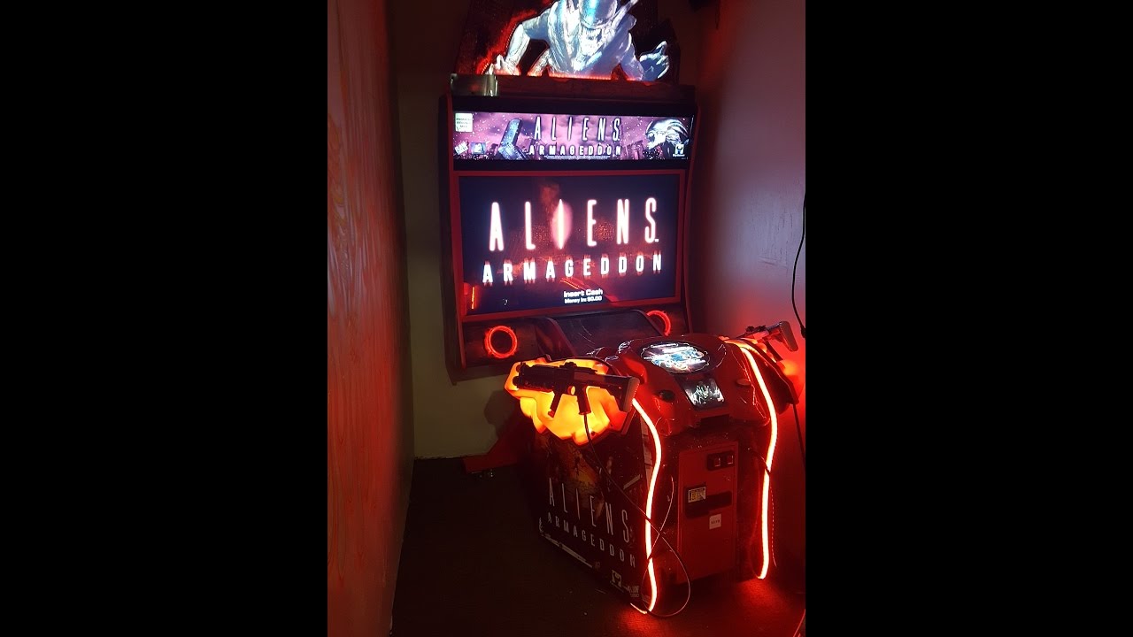 Lot 9: Aliens Armageddon Arcade Video Game - YouTube