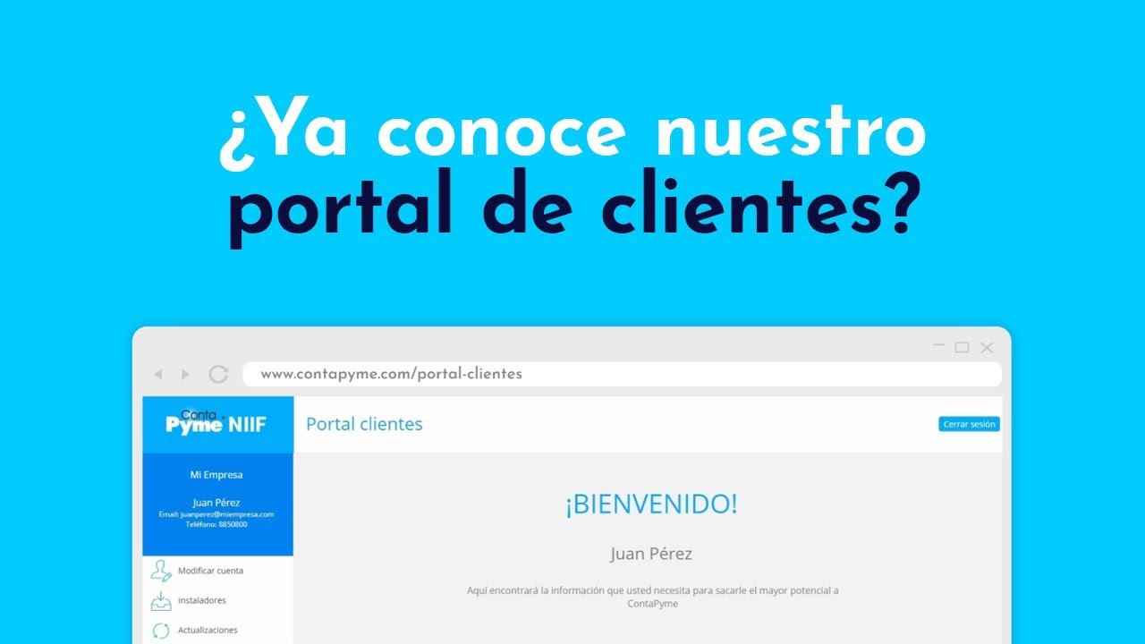 Conozca el portal de clientes ContaPyme® - YouTube