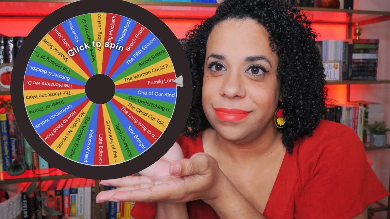 currently reading 30 books?! letting a spinning wheel choose what I ...
