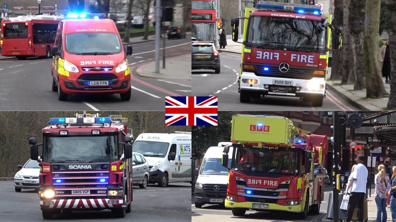 *2021* Best Of Fire Engines & Appliances Responding On Blue Lights And ...
