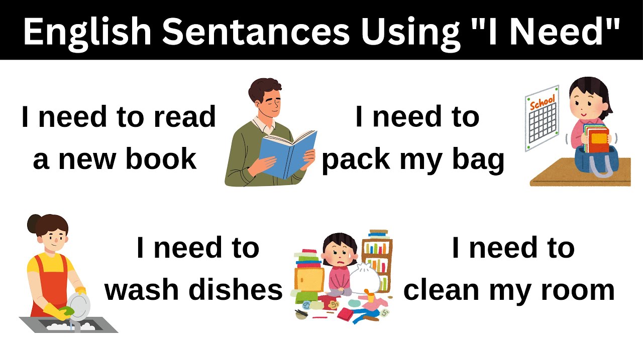 " I Need " Sentences l Daily Use English Sentances l English Speaking ...