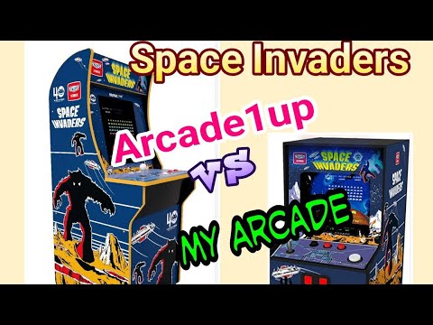 Space Invaders Arcade1up vs My Arcade - YouTube