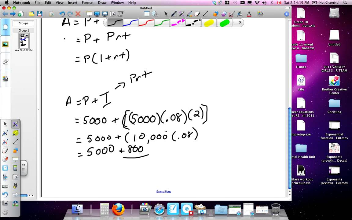 Financial Math simple and compound interest April30 - YouTube