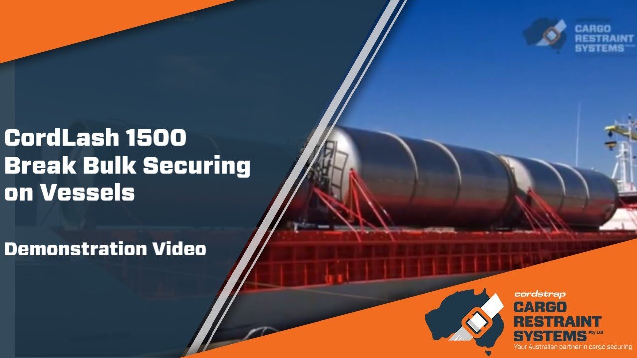 Heavy Duty Lashing of Project Cargo with Cordlash 1500 - YouTube