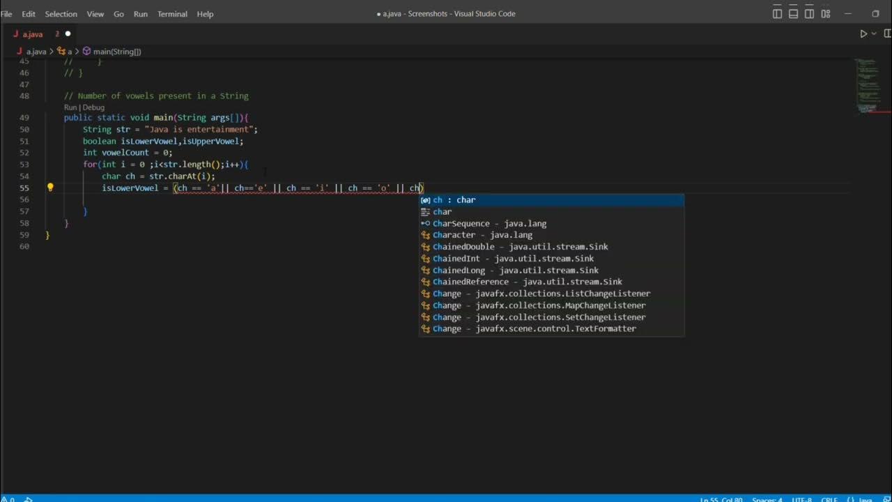Number of vowel present in String . #java #shorts #javaworld - YouTube