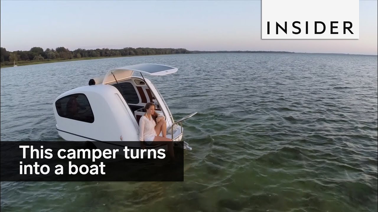 This camper turns into a boat - YouTube