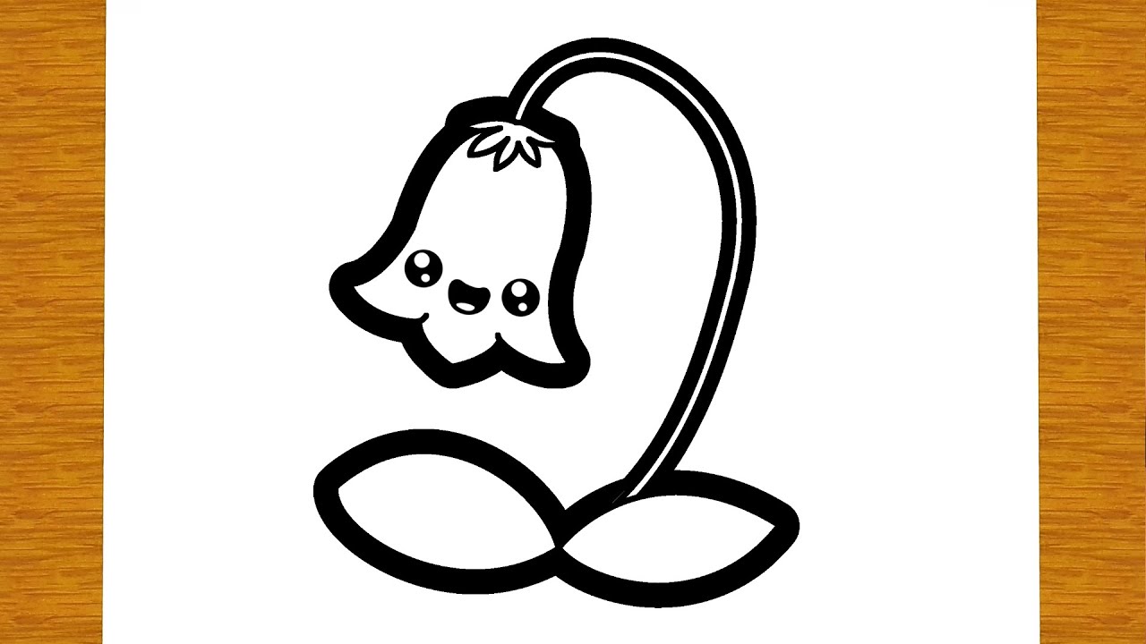 HOW TO DRAW A CUTE BELLFLOWER | Easy drawings - YouTube