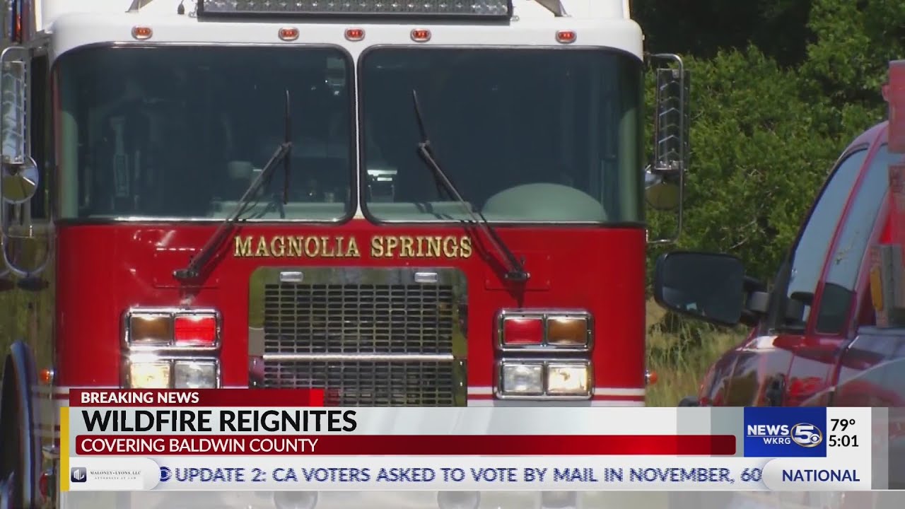 Bon Secour Fire Reignited - YouTube