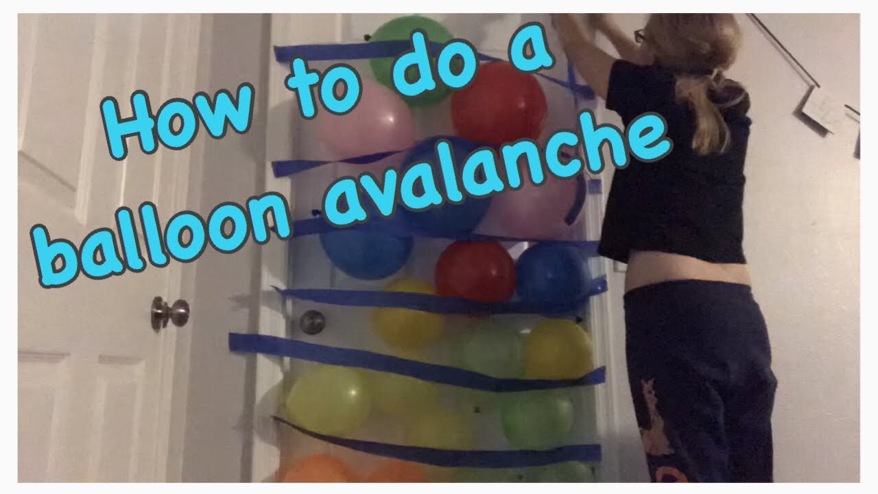 How to create a balloon avalanche/ birthday vlog - YouTube