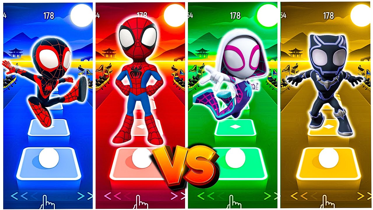 Spidey and His Amazing Friends - Miles Morales 🆚 Spidey 🆚 Ghost-Spider ...