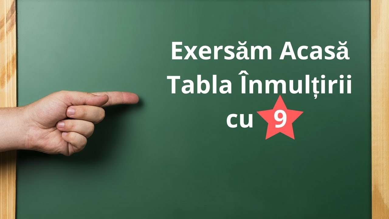 Exersează Tabla Înmulțirii cu 9 |înmulțirea cu 9 pe sărite, 9x7=..9x9 ...