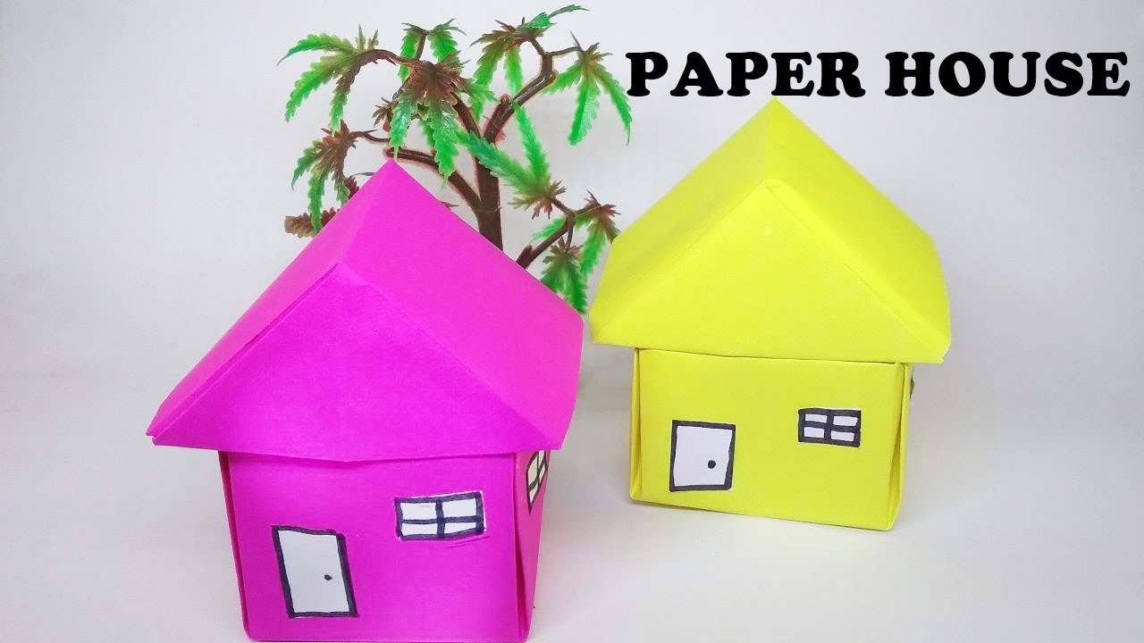 How to make paper house for kids | origami house | DIY craft | kids ...