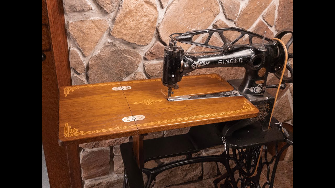 Singer 29-3 Featherweight style table - YouTube