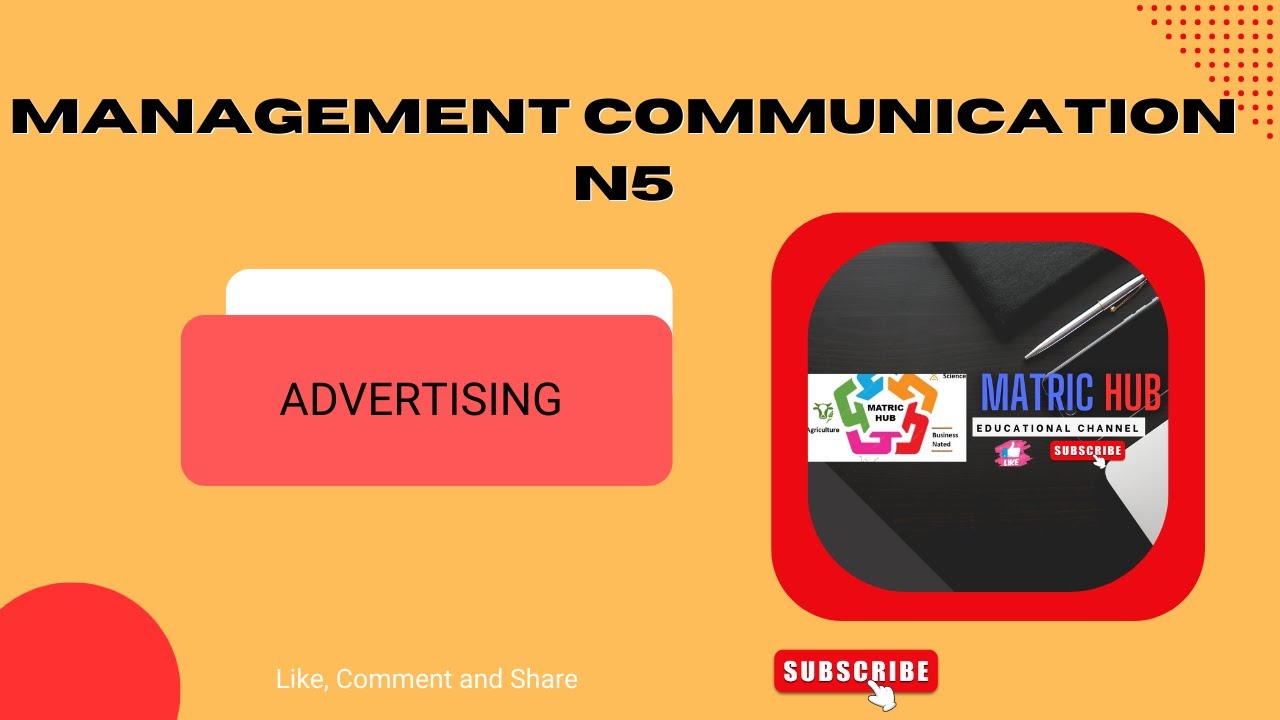Management Communication :N5 - Advertising. - YouTube