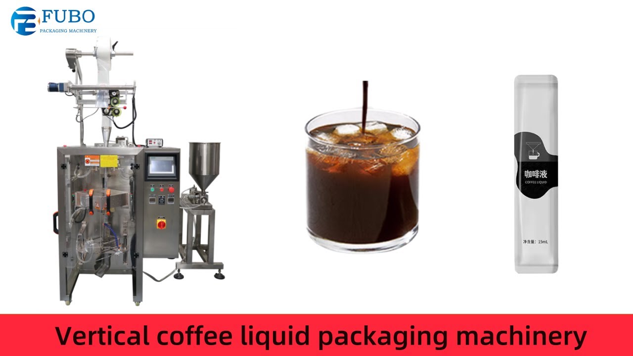 coffee liquid stick sachet packing machine - YouTube