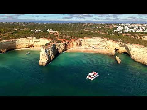 Porches Algarve | The Yellow Submarine Rock and the Chapel on the Cliff #YellowSubmarineRock