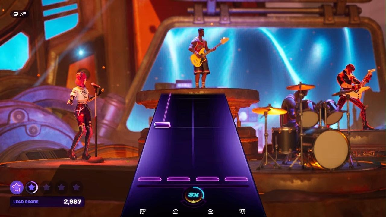 Trey does From Whom the bell tolls on Fortnite festival by Metallica - YouTube