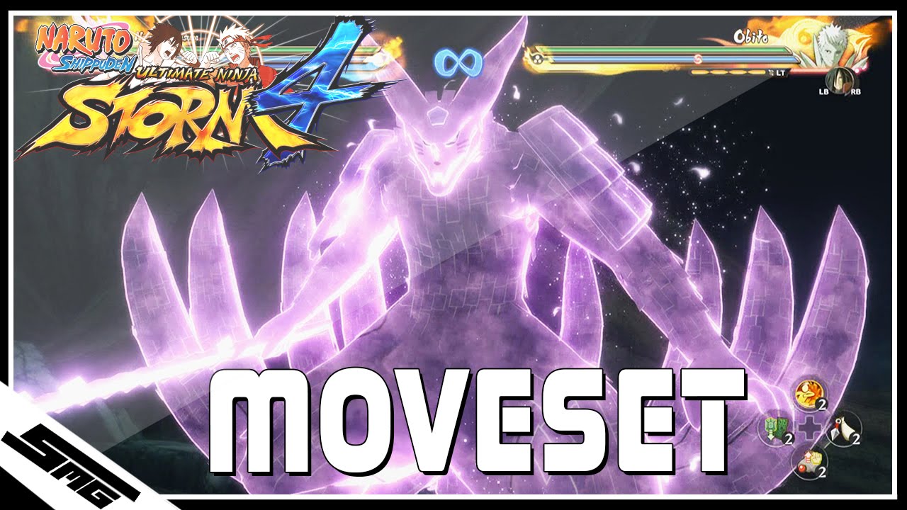 Naruto Ultimate Ninja Storm 4 - Susanoo Armored Kyuubi COMPLETE Moveset ...