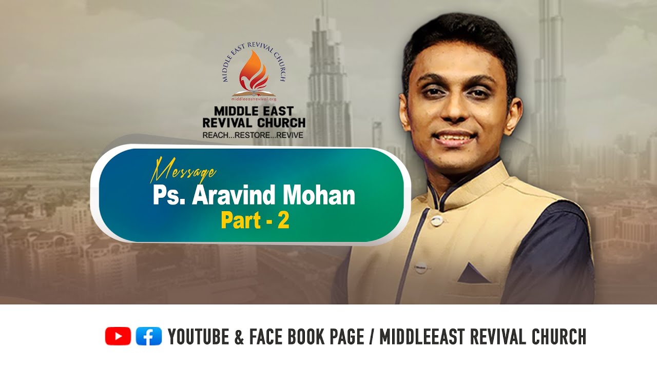 Pastor. Aravind Mohan | Message Part 2 - YouTube