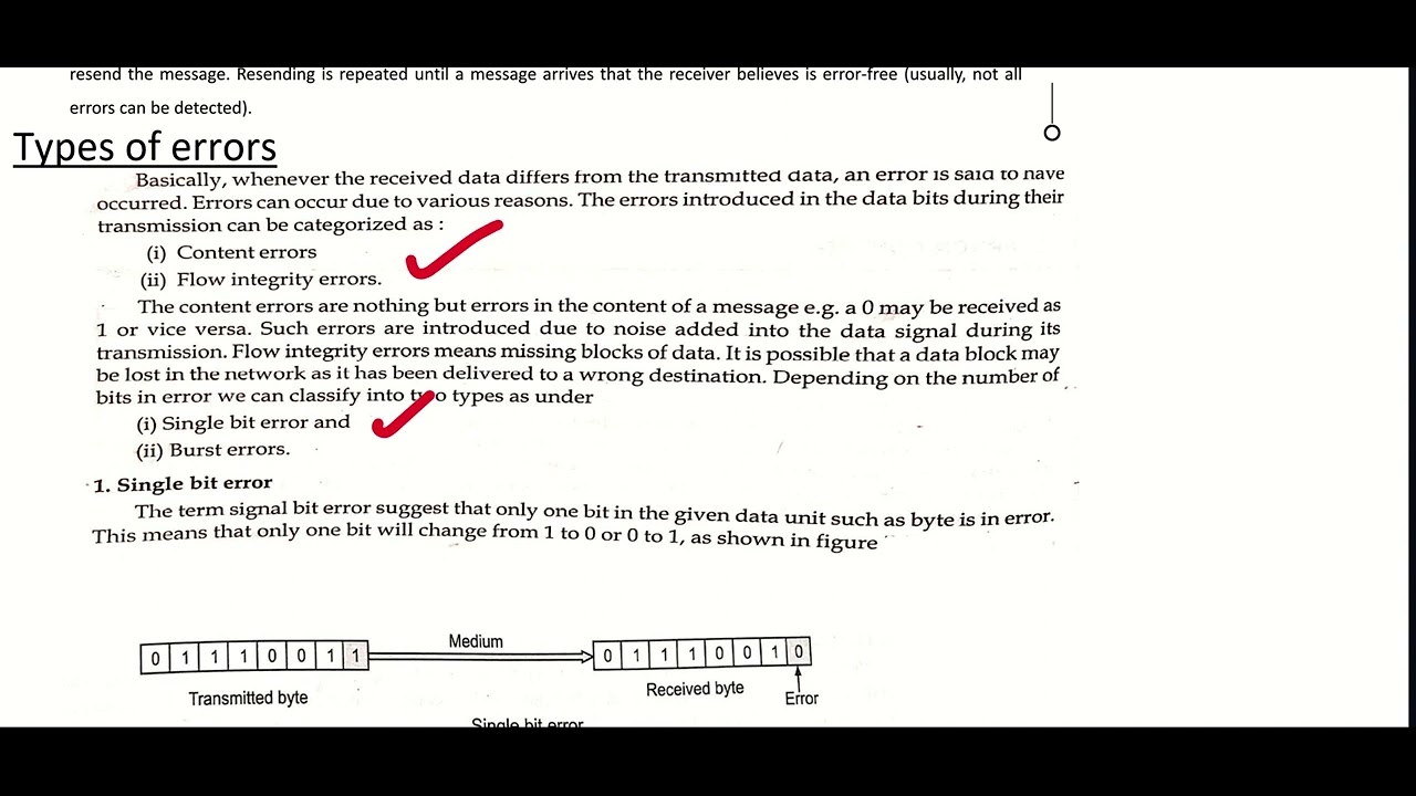 CST 303: Module 2: Error Control - YouTube