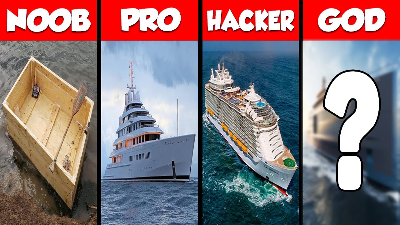 Minecraft Boat PIXEL ART CHALLENGE - NOOB vs PRO vs HACKER vs GOD - YouTube