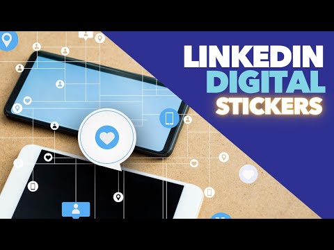 How To Use Digital Stickers On Linkedin - YouTube