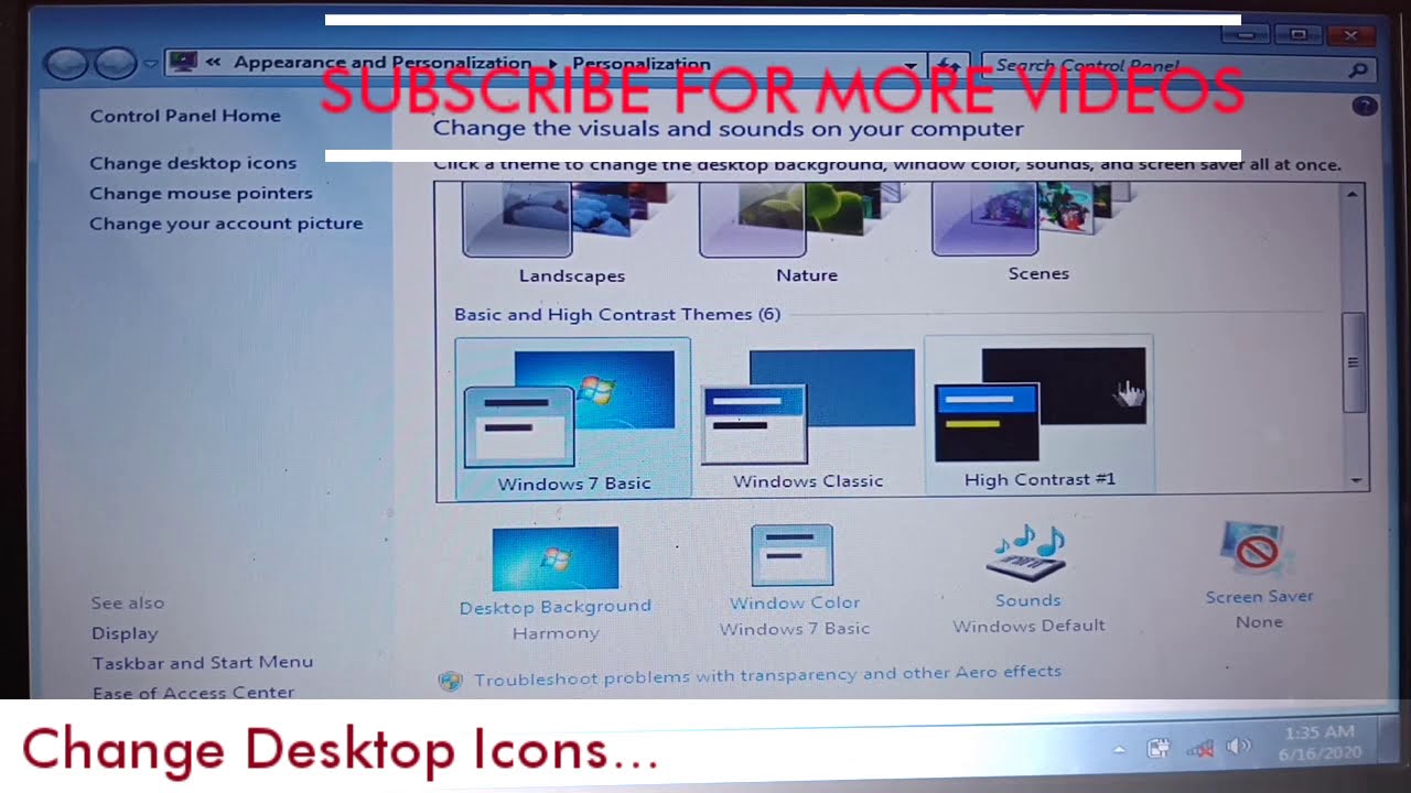 How to show Desktop icons in windows 7 |Desktop icons missing window 7 ...